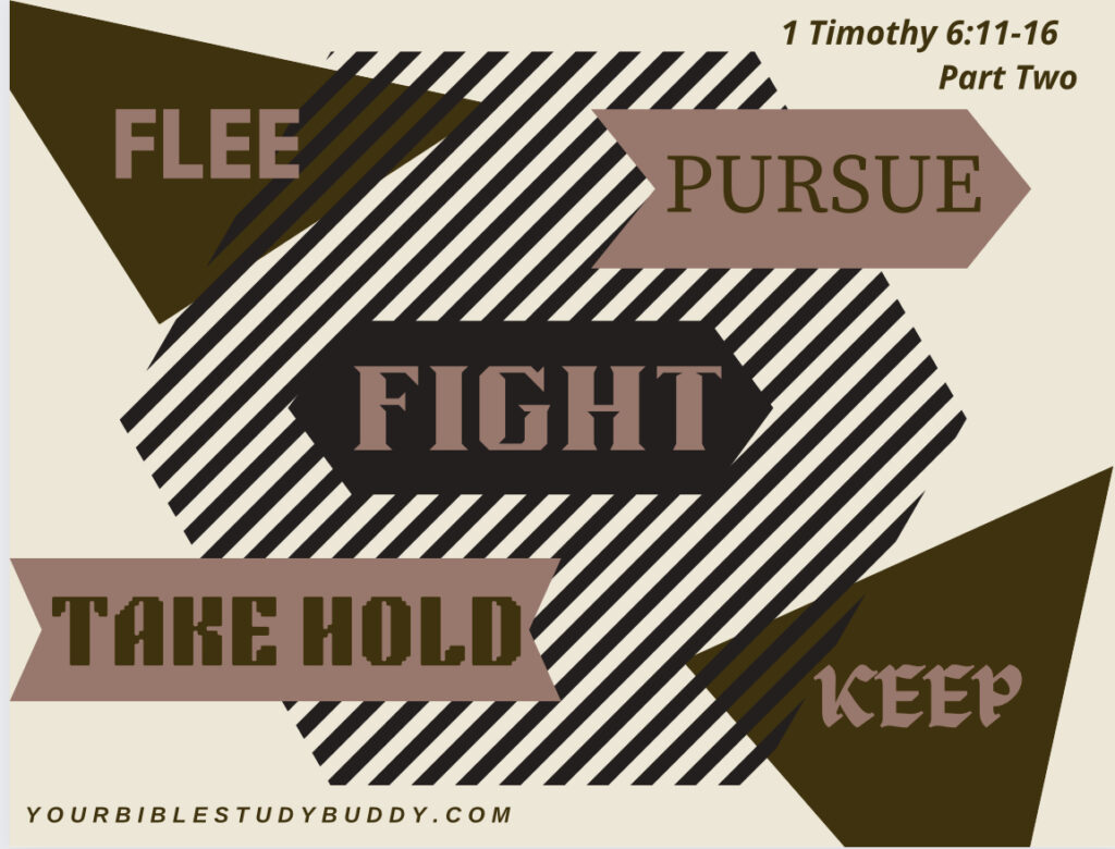 1 Timothy 6:11-16 (Part Two) - Your Bible Study Buddy