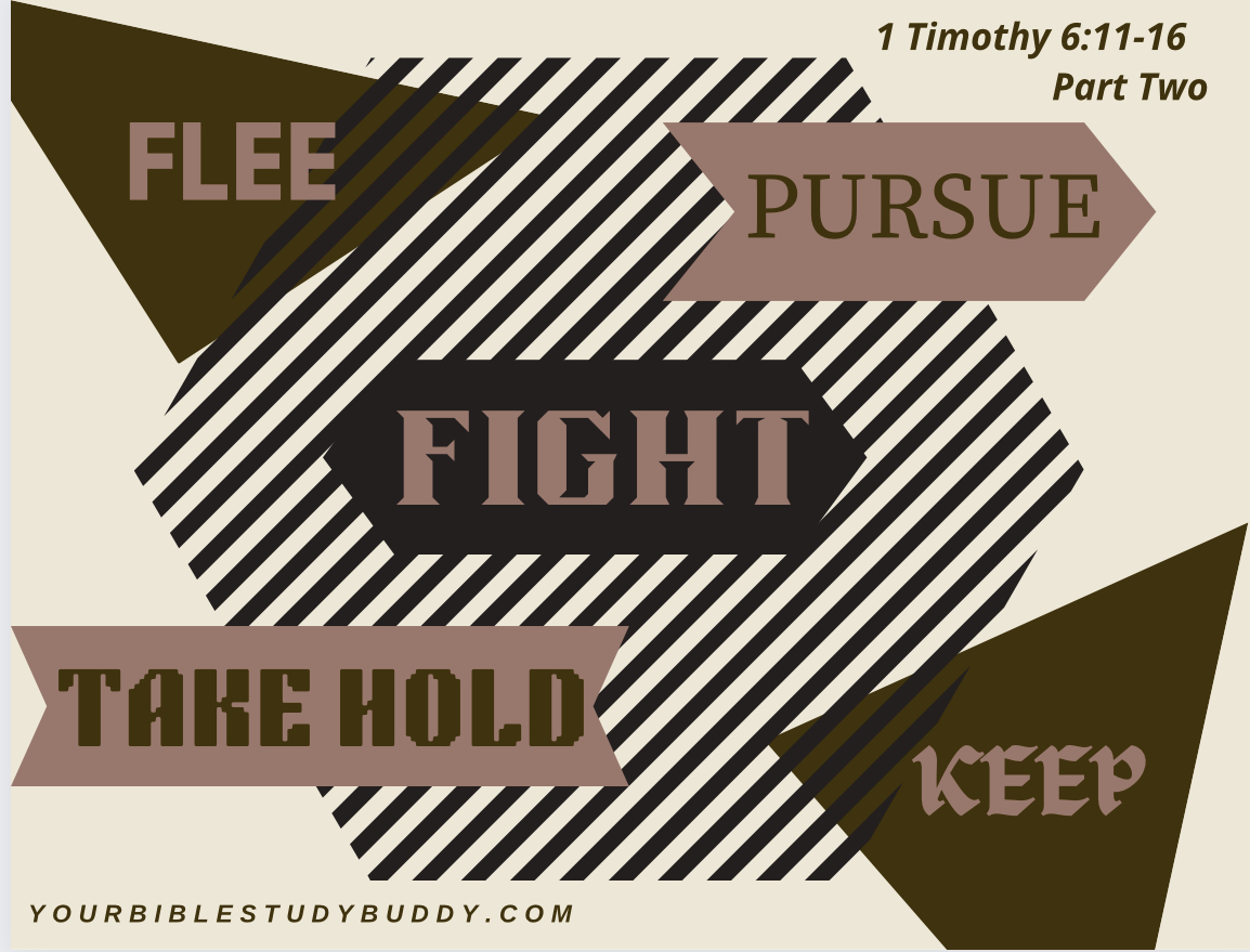 1 Timothy 6:11-16 (Part Two) - Your Bible Study Buddy