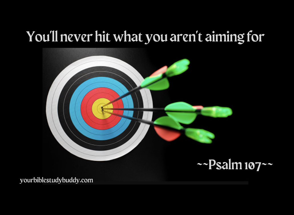 You'll Never Hit What You Aren't Aiming For - Your Bible Study Buddy