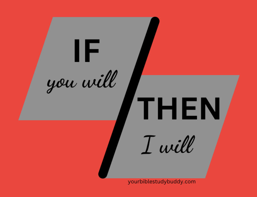 If you will...then I will - Your Bible Study Buddy