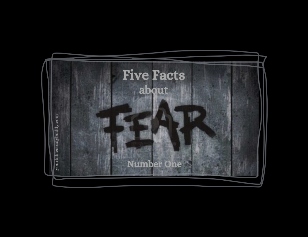 Facts about Fear, Number One - Your Bible Study Buddy