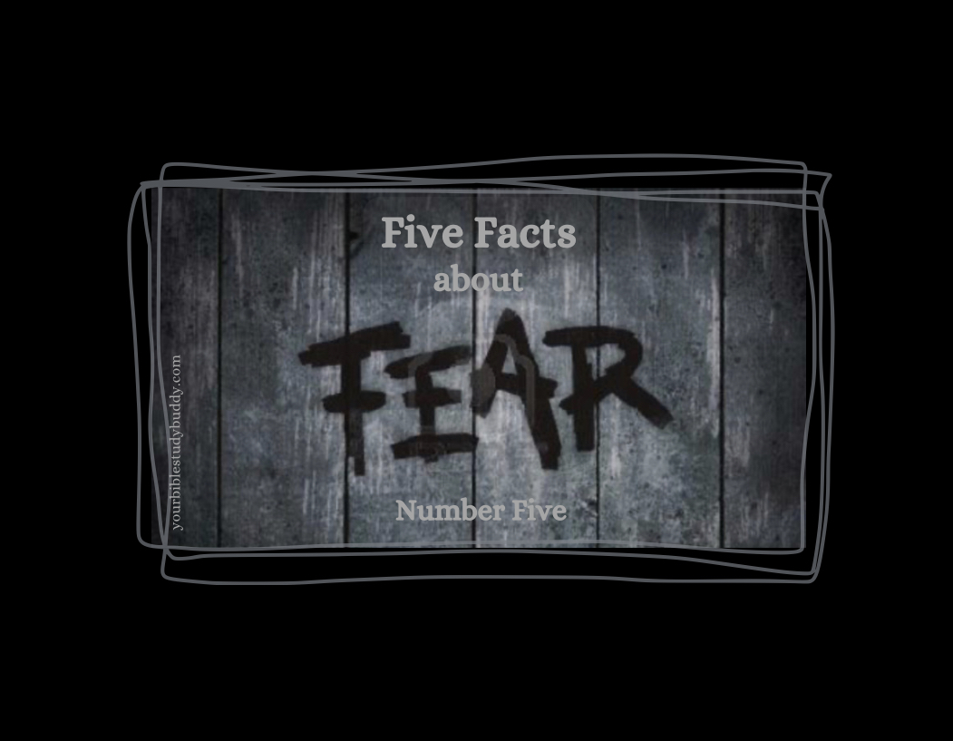 Facts about Fear, Number Five - Your Bible Study Buddy