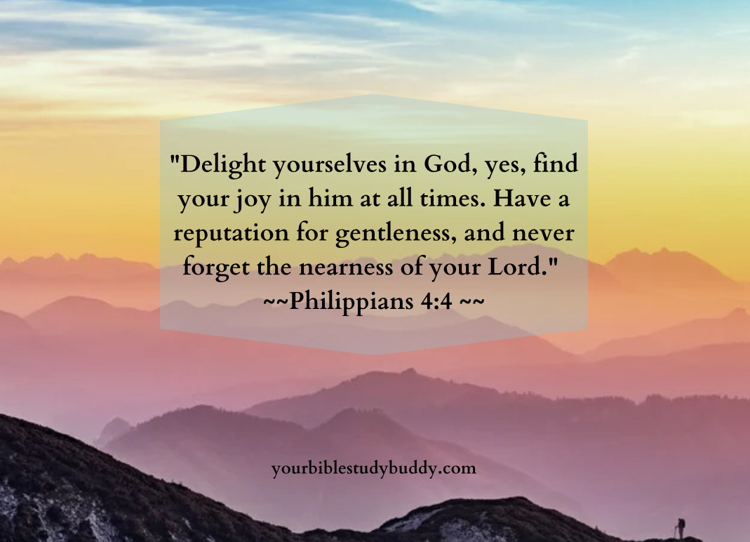 Delight! Joy! Yes, please! - Your Bible Study Buddy